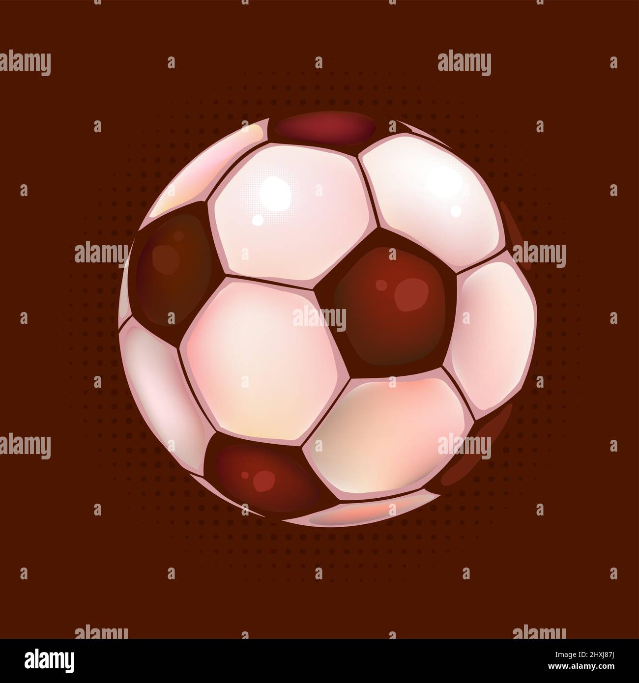 Soccer ball object. Vector illustration Stock Vector Image & Art - Alamy