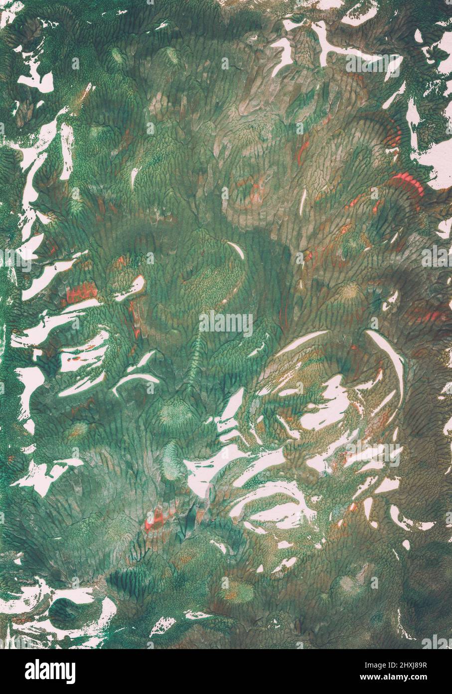 Abstract hand painted watercolor background. Decorative chaotic ...