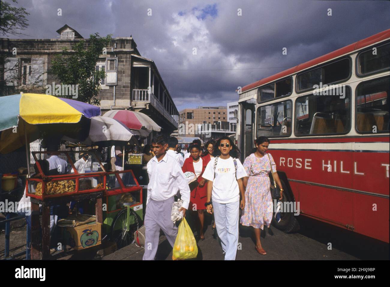 mauritius island port louis transportation buses Stock Photo - Alamy