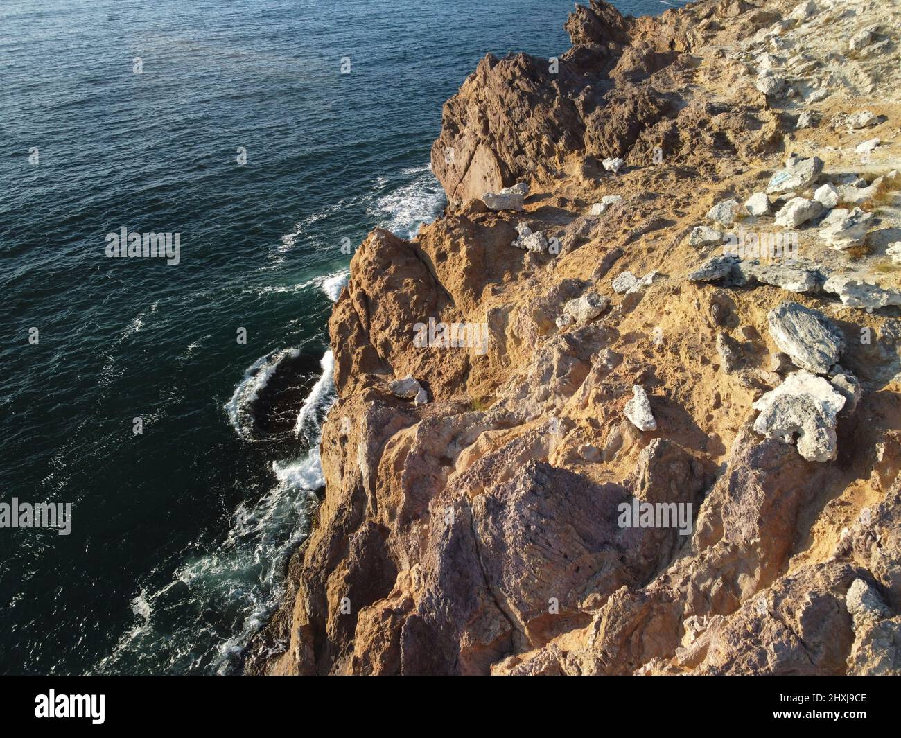 Dragon head arise from the water - The rock or lava formation with the ...