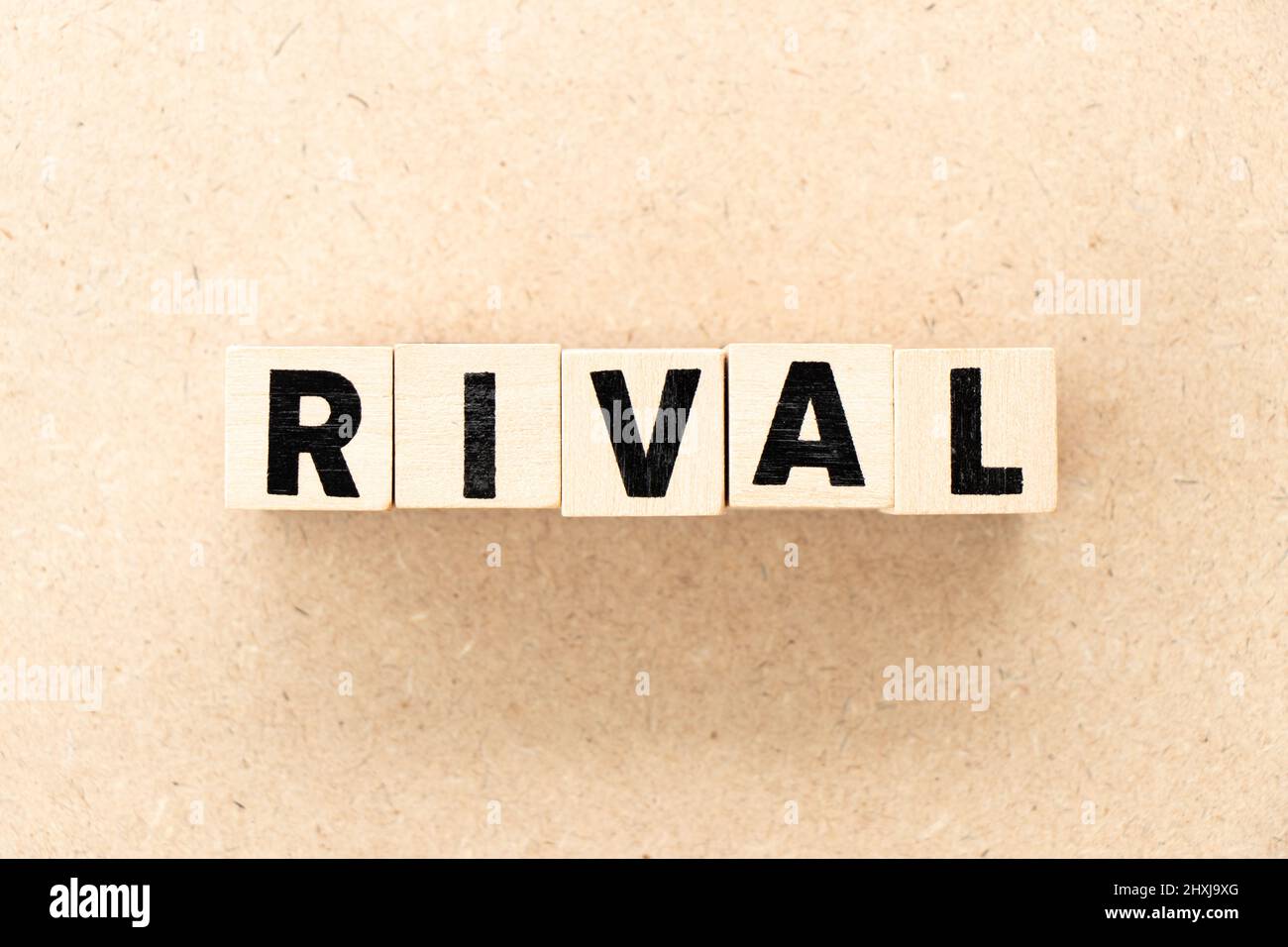 Alphabet letter block in word rival on wood background Stock Photo - Alamy