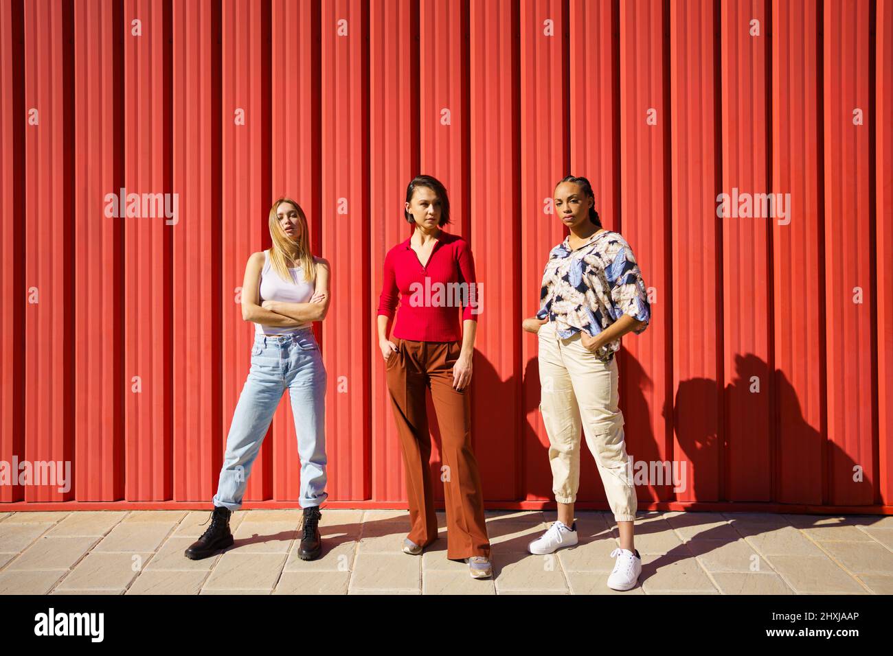 Serious multiethnic hi-res stock photography and images - Alamy