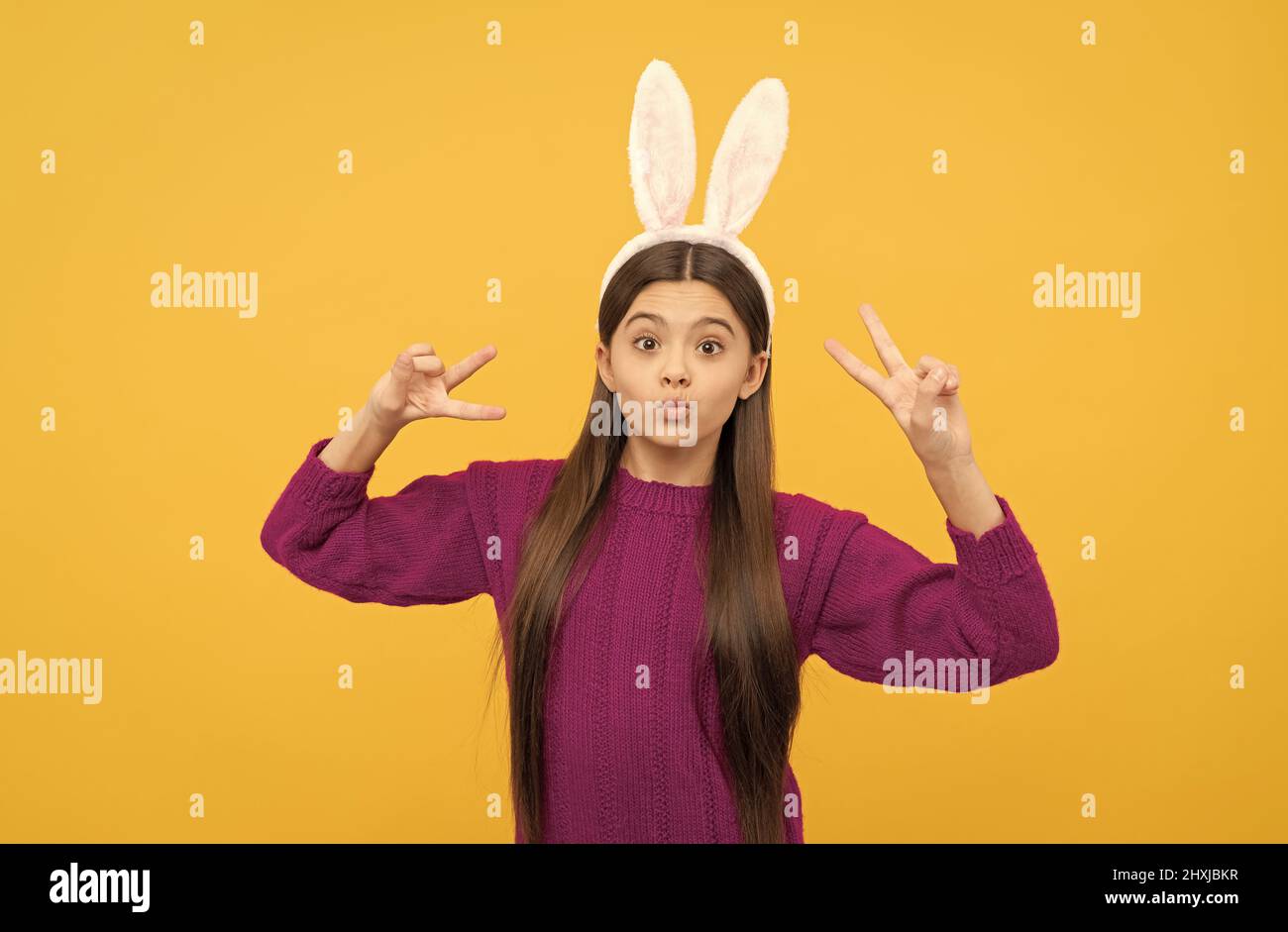 bunny is coming. just having fun. ready for party. happy childhood ...