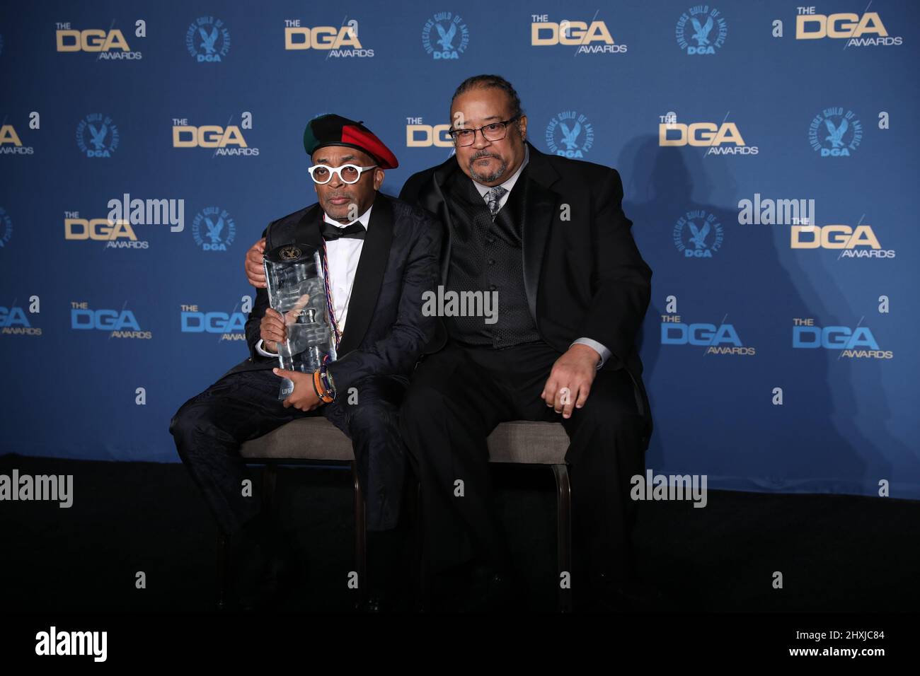 Spike Lee and Ernest R. Dickerson in the press room during the 74th ...