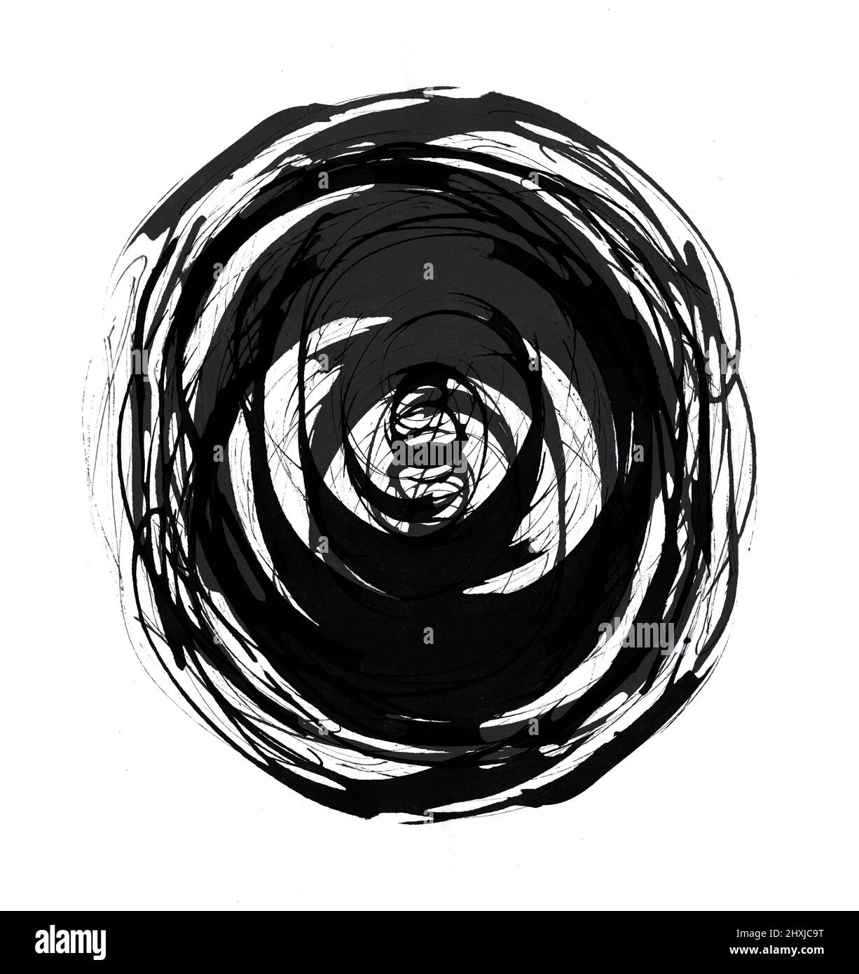 Black ink splash on white background. Element for design Stock Photo ...