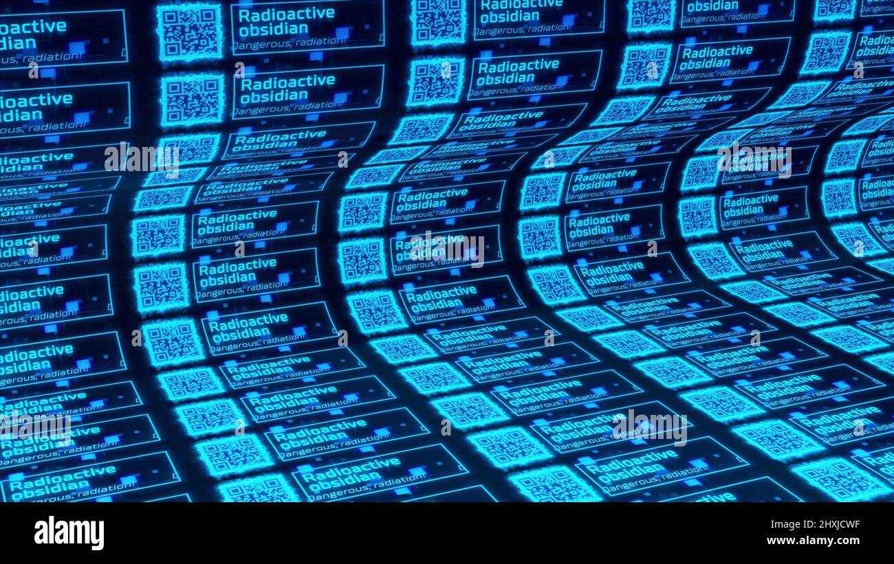 Blue Radioactive Wallpaper