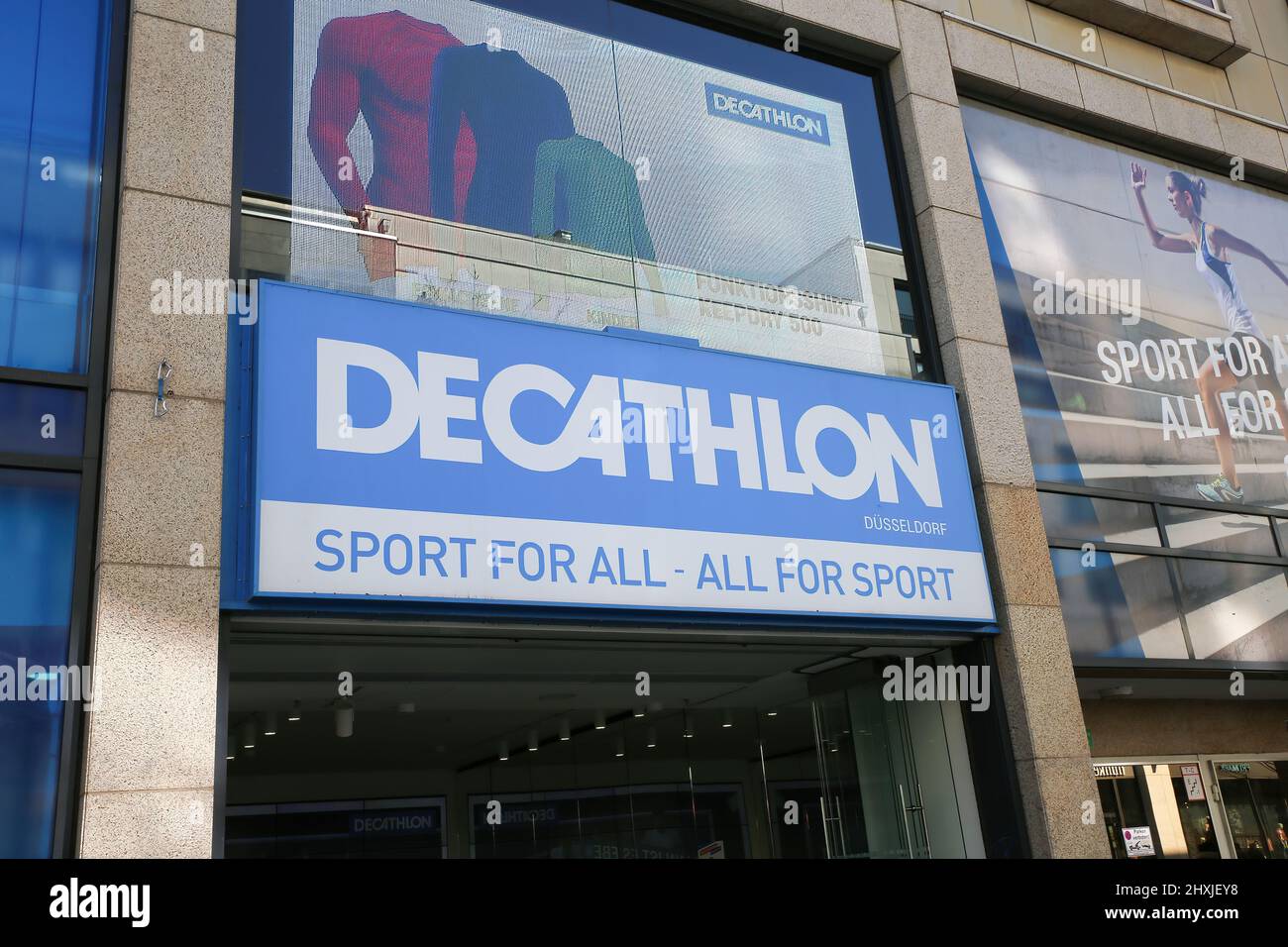 Düsseldorf, Germany - March 9. 2022: View on sign with logo lettering ...