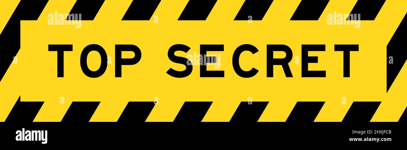 Yellow and black color with line striped label banner with word top ...