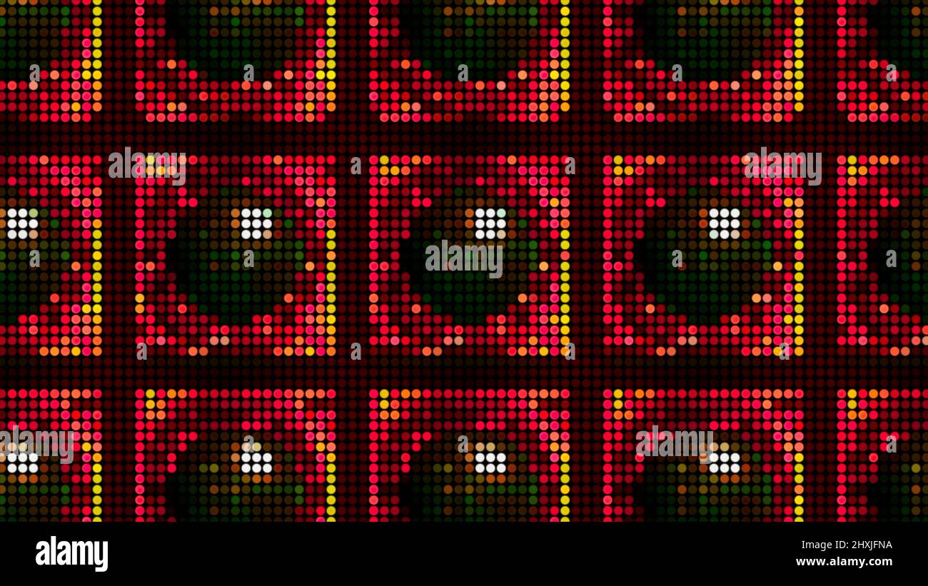 Pixel image of balls in squares. Motion. Beautiful retro animation of ...
