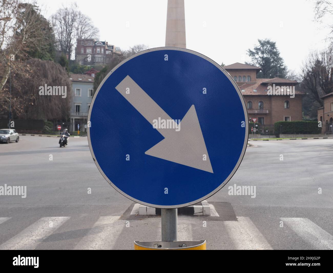 Regulatory signs, proceed in direction indicated by arrow traffic sign ...