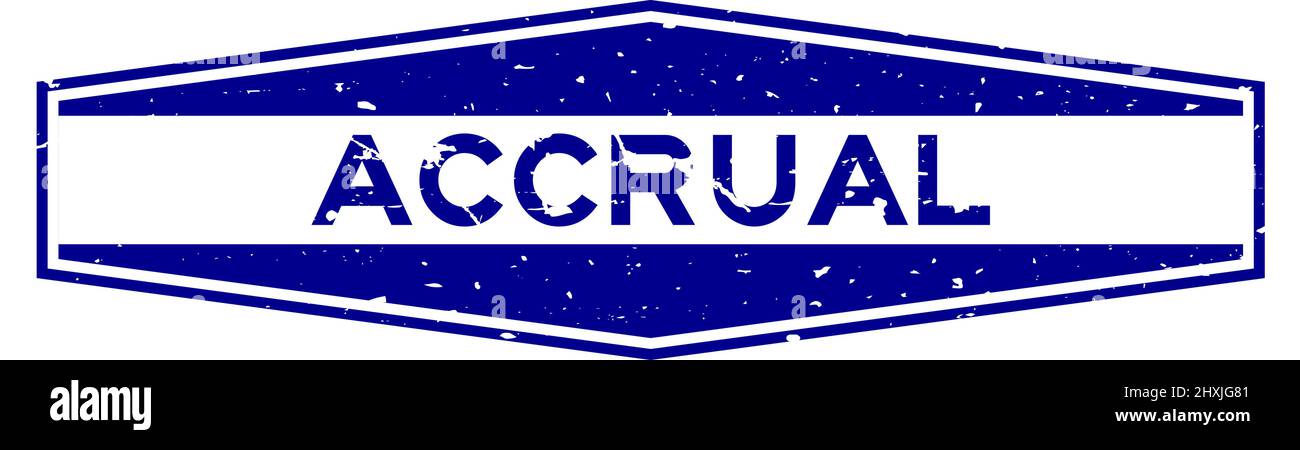 Grunge blue accrual word hexagon rubber seal stamp on white background Stock Vector Image & Art ...