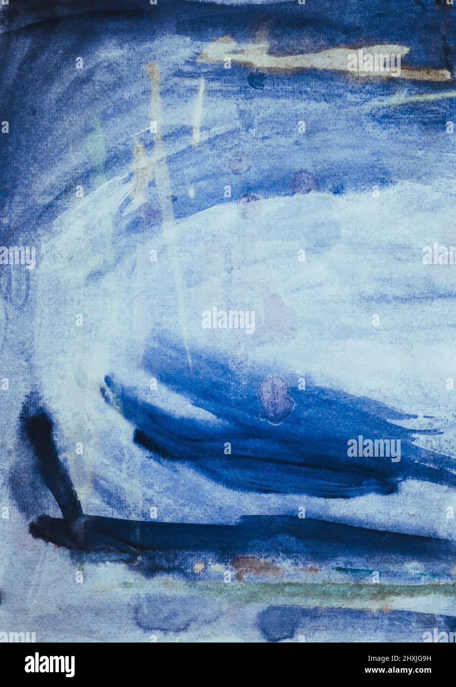 Abstract hand painted watercolor background. Decorative chaotic ...