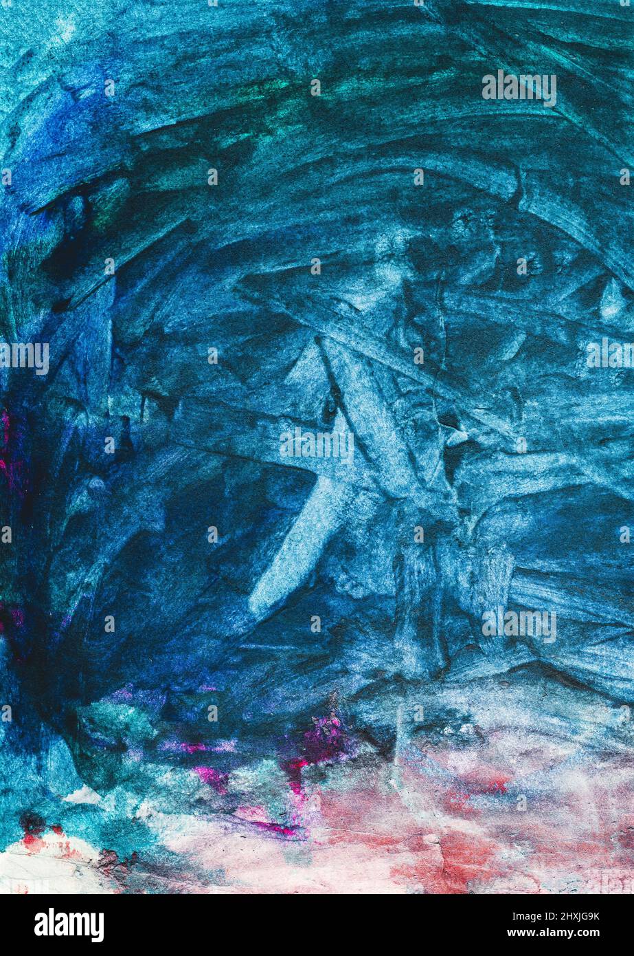 Abstract hand painted watercolor background. Decorative chaotic ...