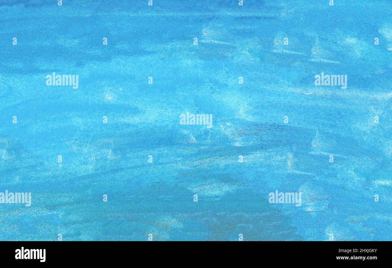 Abstract watercolor blue background on paper. Hand painted creative ...