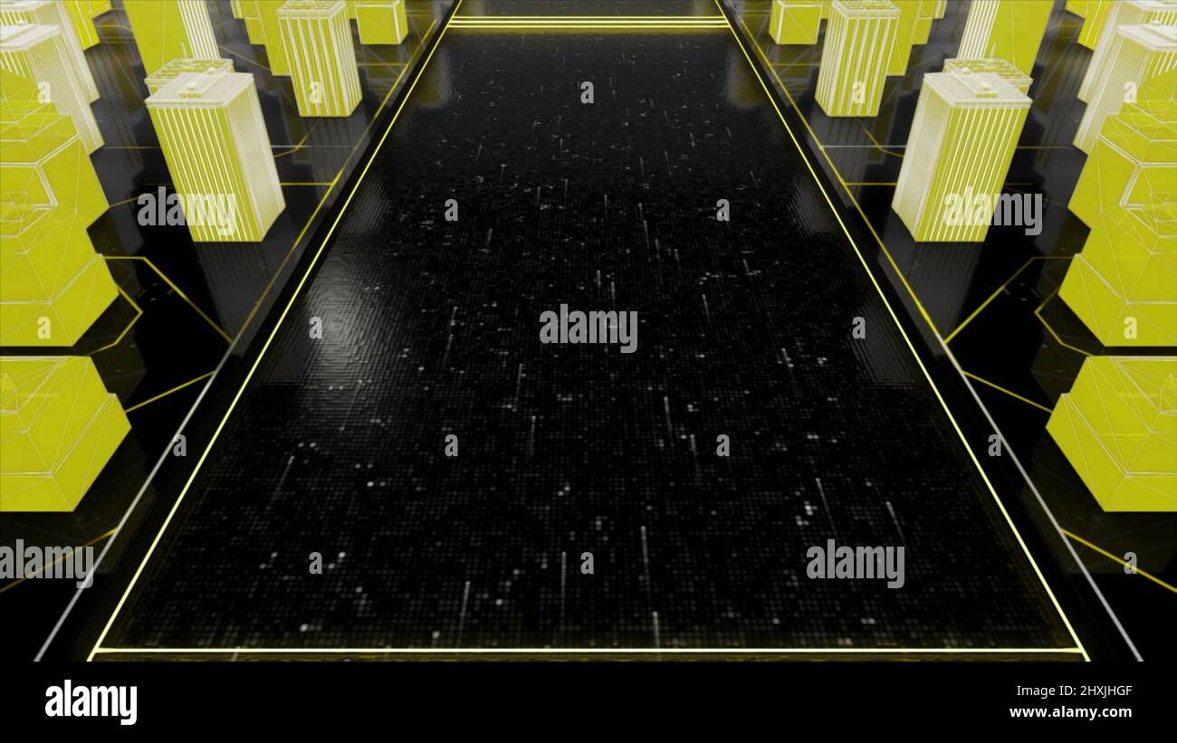 Fantasy city, aerial view of unreal world with cosmic alien city with ...