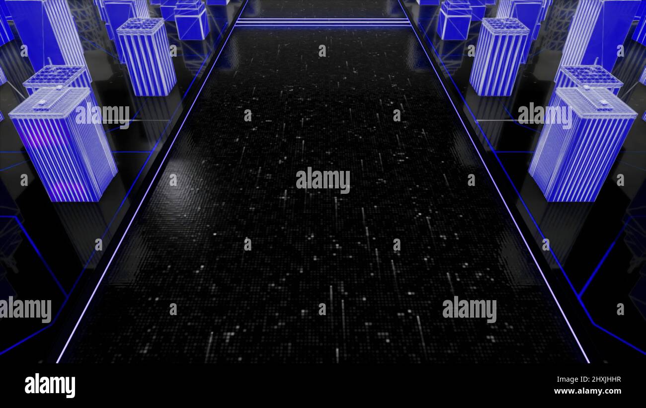 Fantasy city, aerial view of unreal world with cosmic alien city with ...