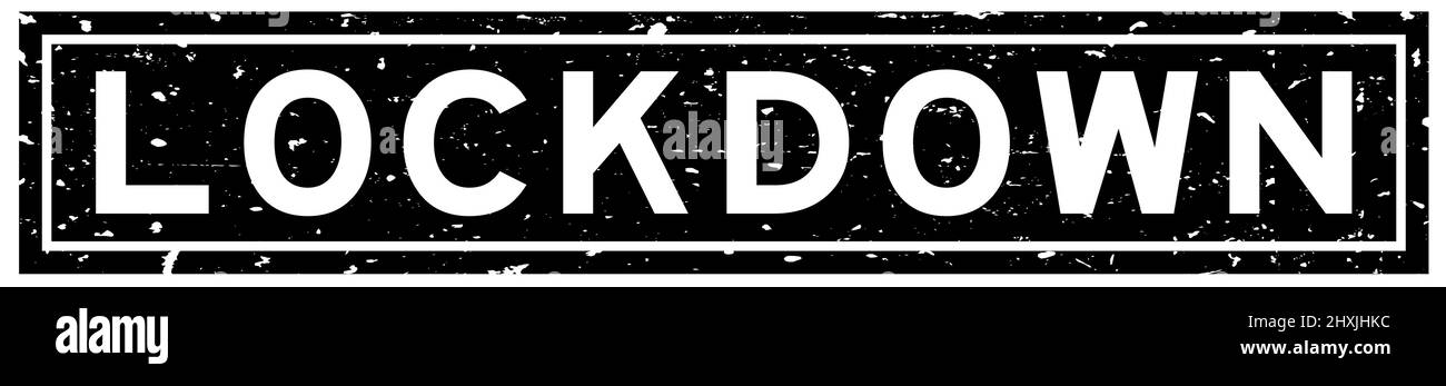 Grunge black lockdown word square rubber seal stamp on white background Stock Vector Image & Art ...