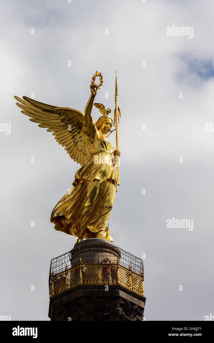 Statue in Berlin City Stock Photo - Alamy