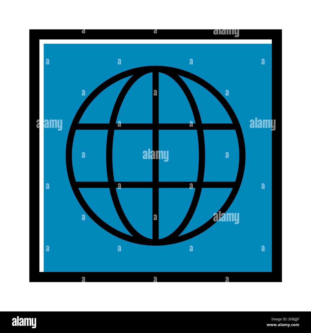 WWW world wide web site symbol, Internet icon, website address globe ...