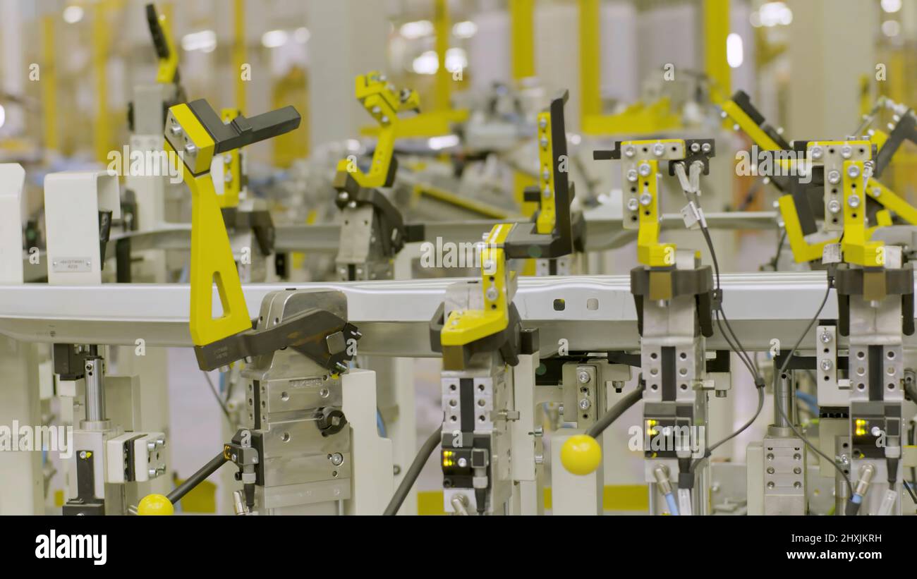 Automobile plant, robot equipment, assembly line of machines, modern ...