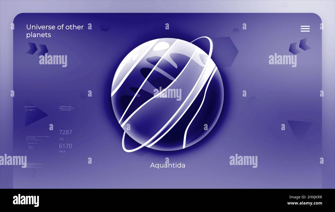 Abstract colorful credit card design with an unknown planet. Motion ...