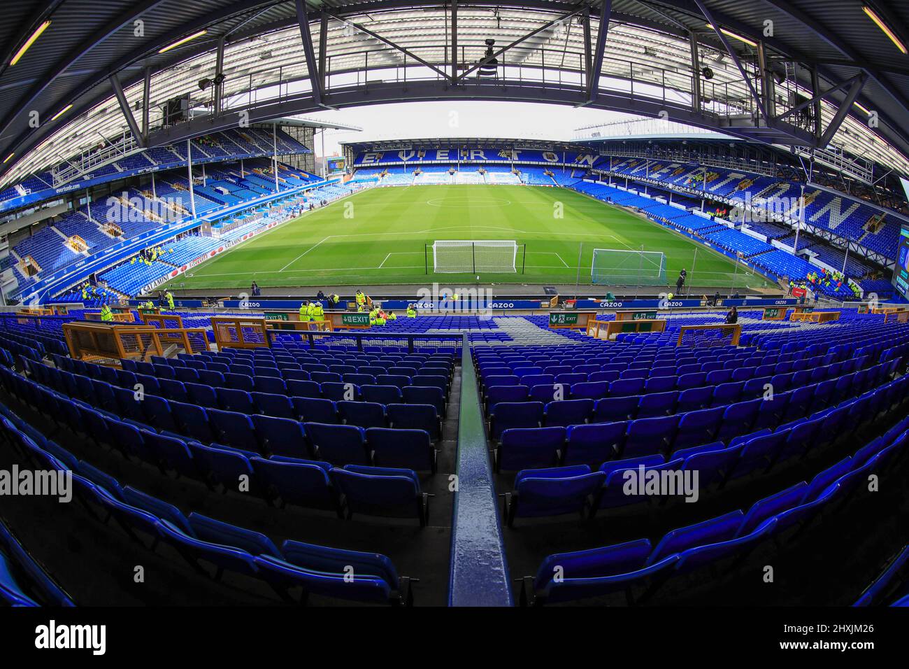 Interior view of Goodison Park Stock Photo - Alamy