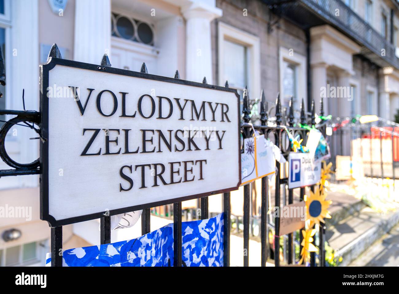 Windsor Street in Edinburgh, where the Ukraine Consulate is based, has ...