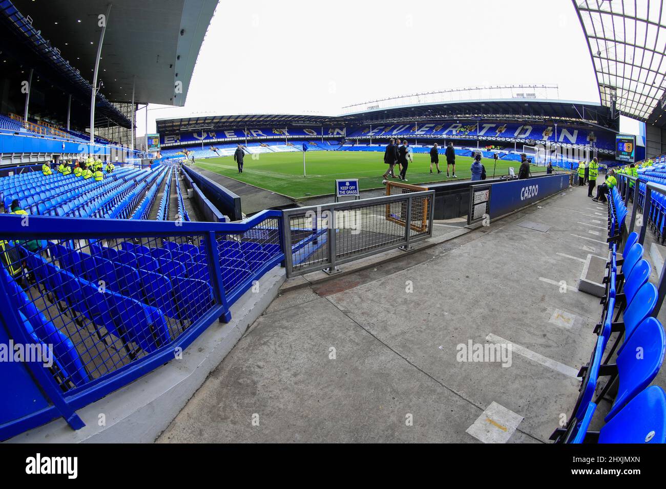 Interior view of Goodison Park Stock Photo - Alamy