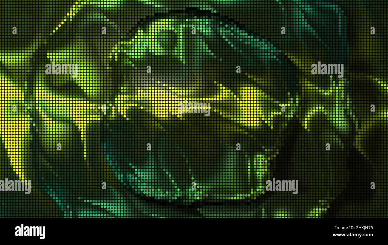 Beautiful color shimmers on colorful circles. Motion. Animation with ...