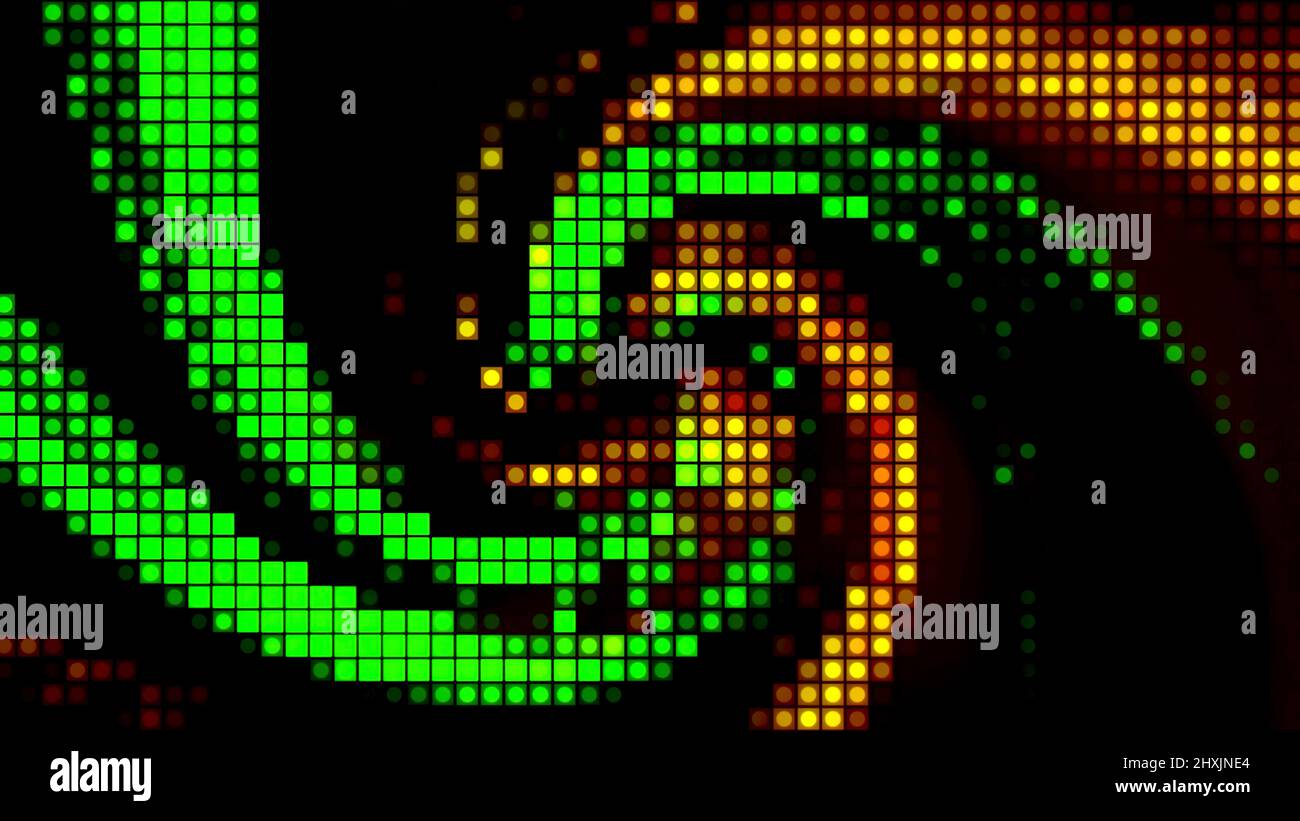 Abstract pixelated motion graphics background, seamless loop. Design ...