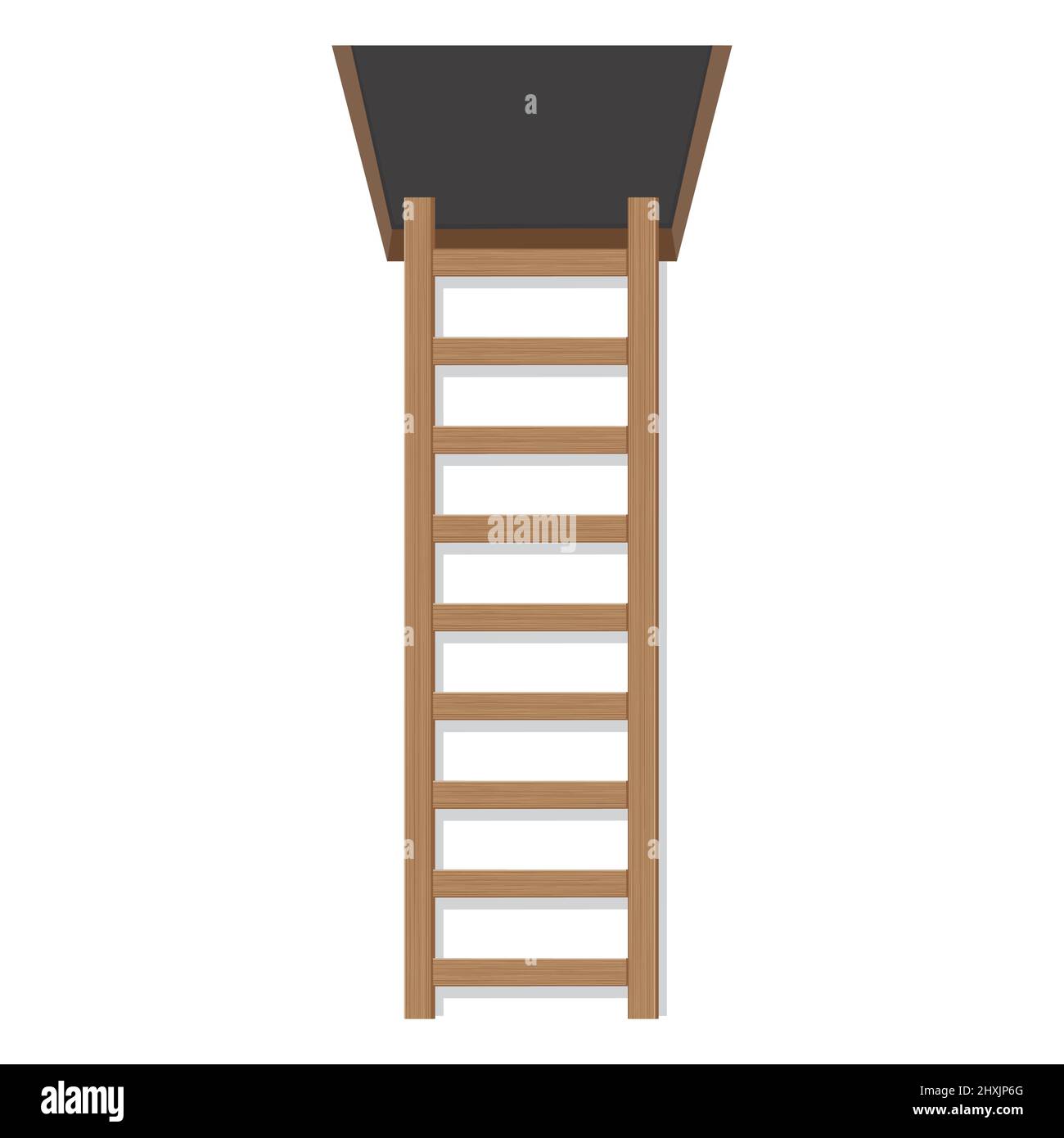 Wooden roof construction attic Stock Vector Images - Alamy