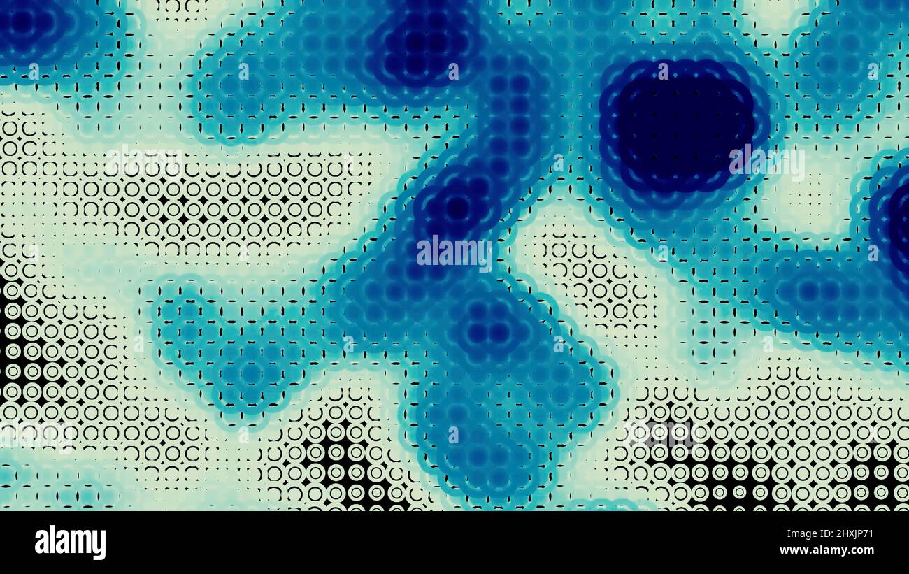 Abstract Digital Flowing Texture Of Bokeh Rings And Blurred Stains