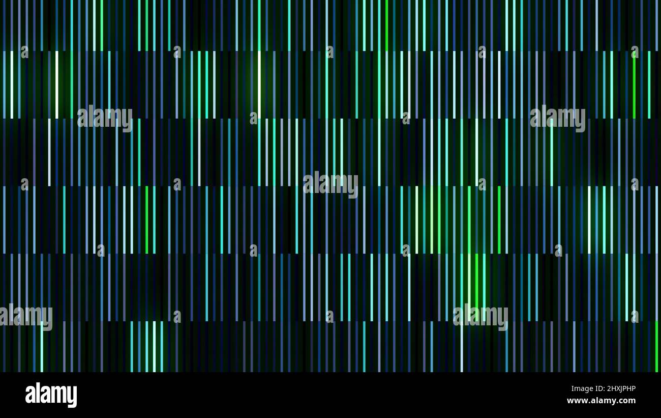 Shimmering reflective striped wall divided into horizontal parts ...