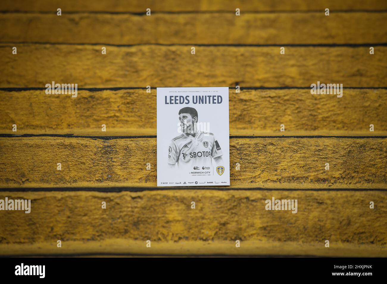 Today's match day programme with Mateusz Klich #43 of Leeds United on ...