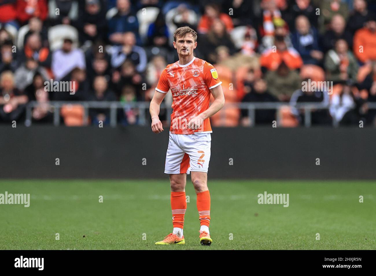 Callum Connolly #2 of Blackpool during the game Stock Photo - Alamy
