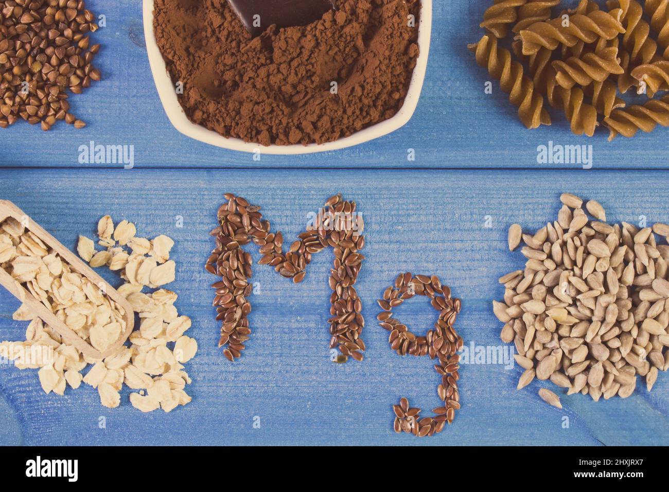 Inscription Mg and natural ingredients or products containing magnesium ...