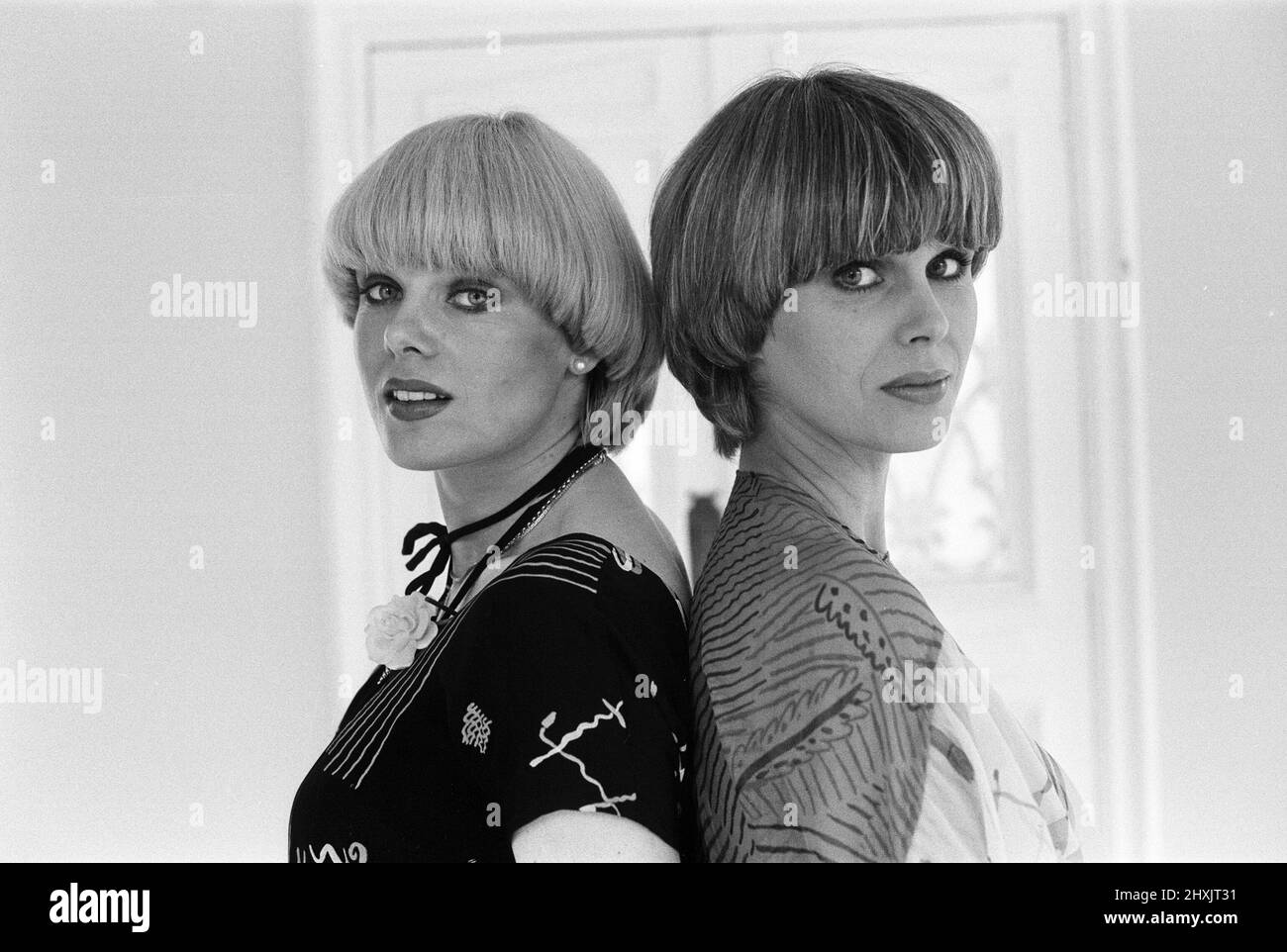 Actress Joanna Lumley with the winner of the Purdey haircut competition ...