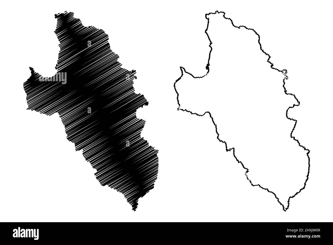 Giglio island (Aeolian Islands, Italian Republic, Italy) map vector ...
