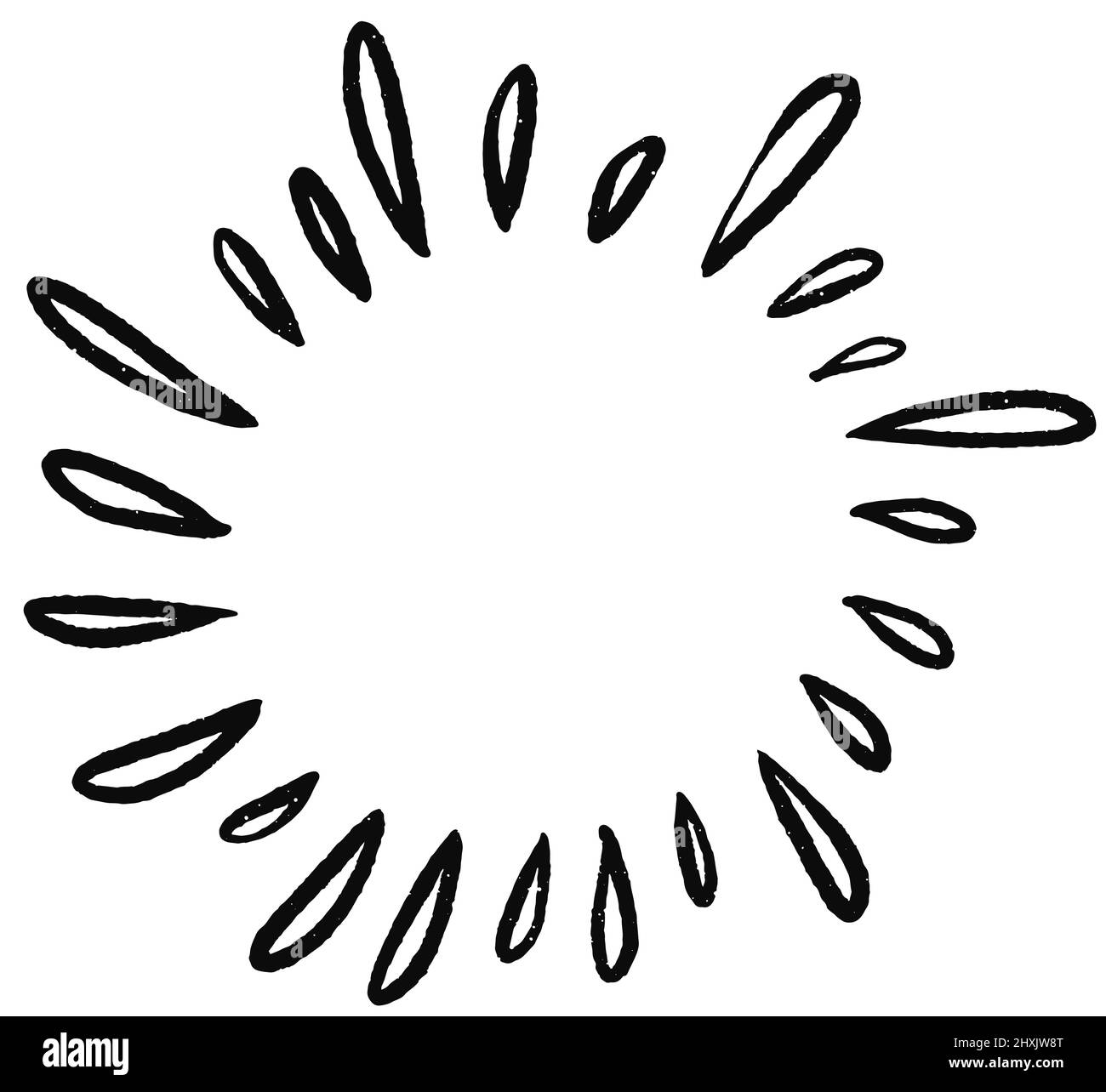 starburst doodle sketch hand drawn. Vector illustration Stock Vector ...