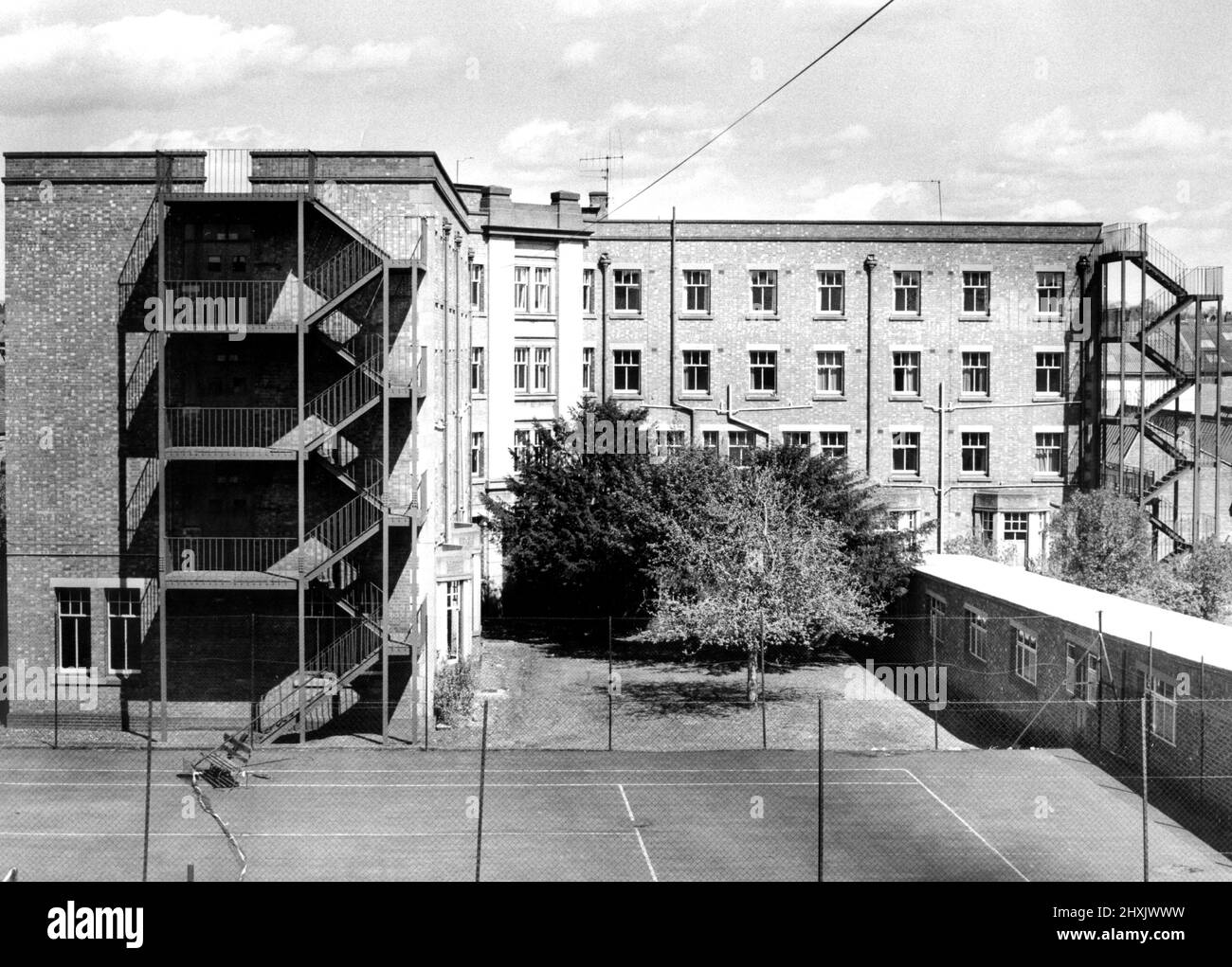 Exterior view of Gulson Road Hospital, Coventry.27th April 1977 Stock ...
