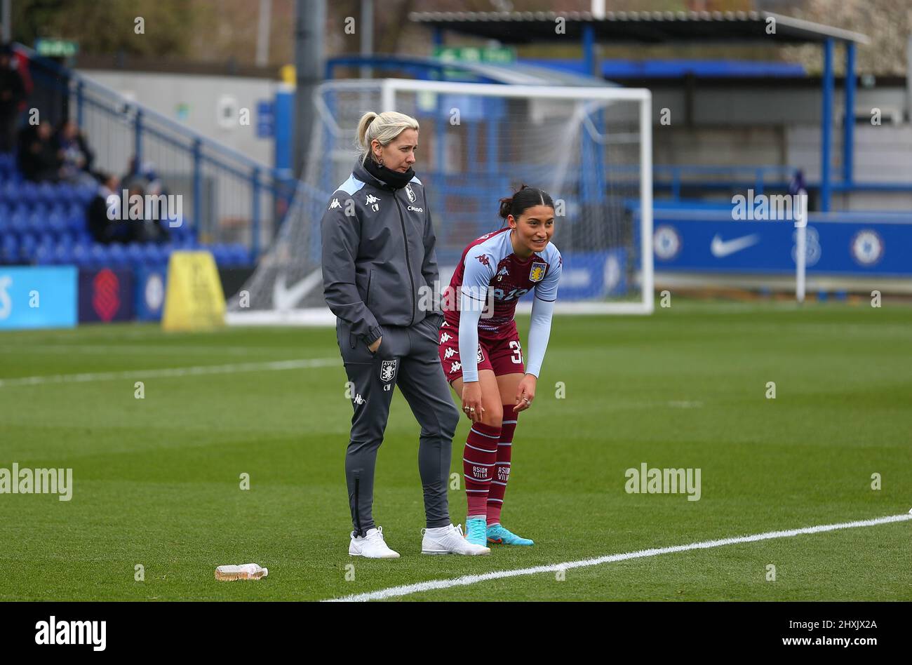 Carla Ward (Aston Villa Manager) during the FA Barclays Womens Super ...