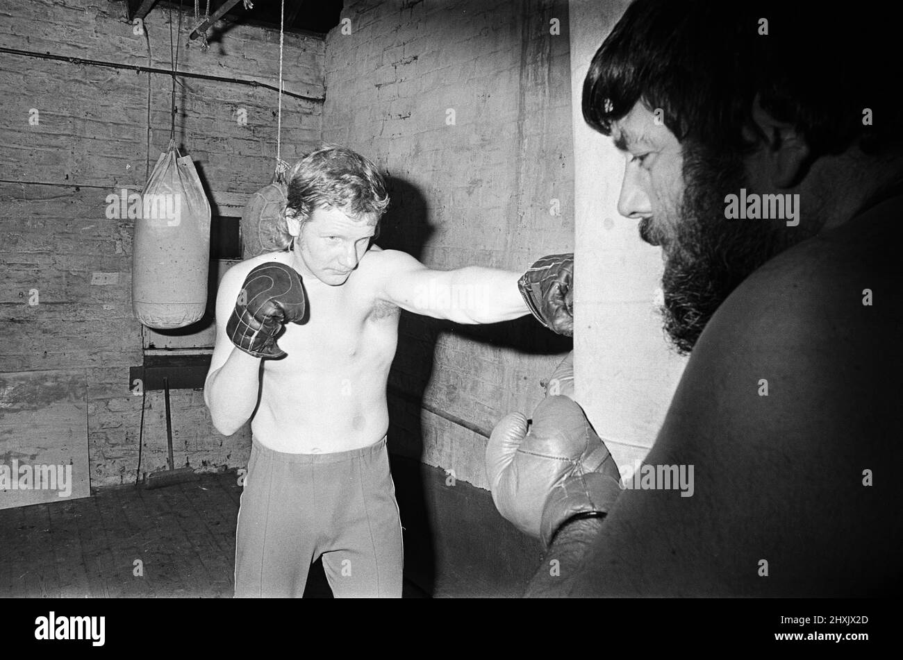 Boxing Gym in Teesside, 1976 Stock Photo - Alamy