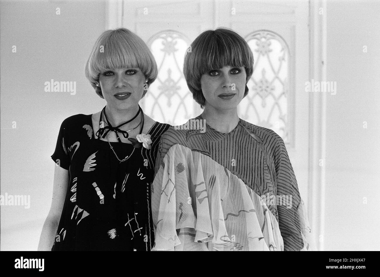 Actress Joanna Lumley with the winner of the Purdey haircut competition ...