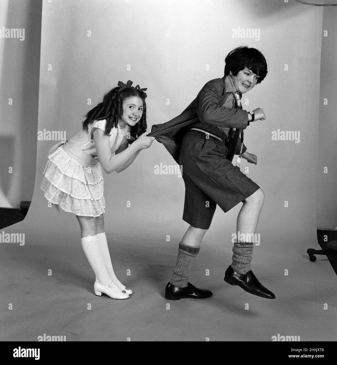 Adrian Dannatt as "William" and Bonnie Langford as "Violet Elizabeth ...