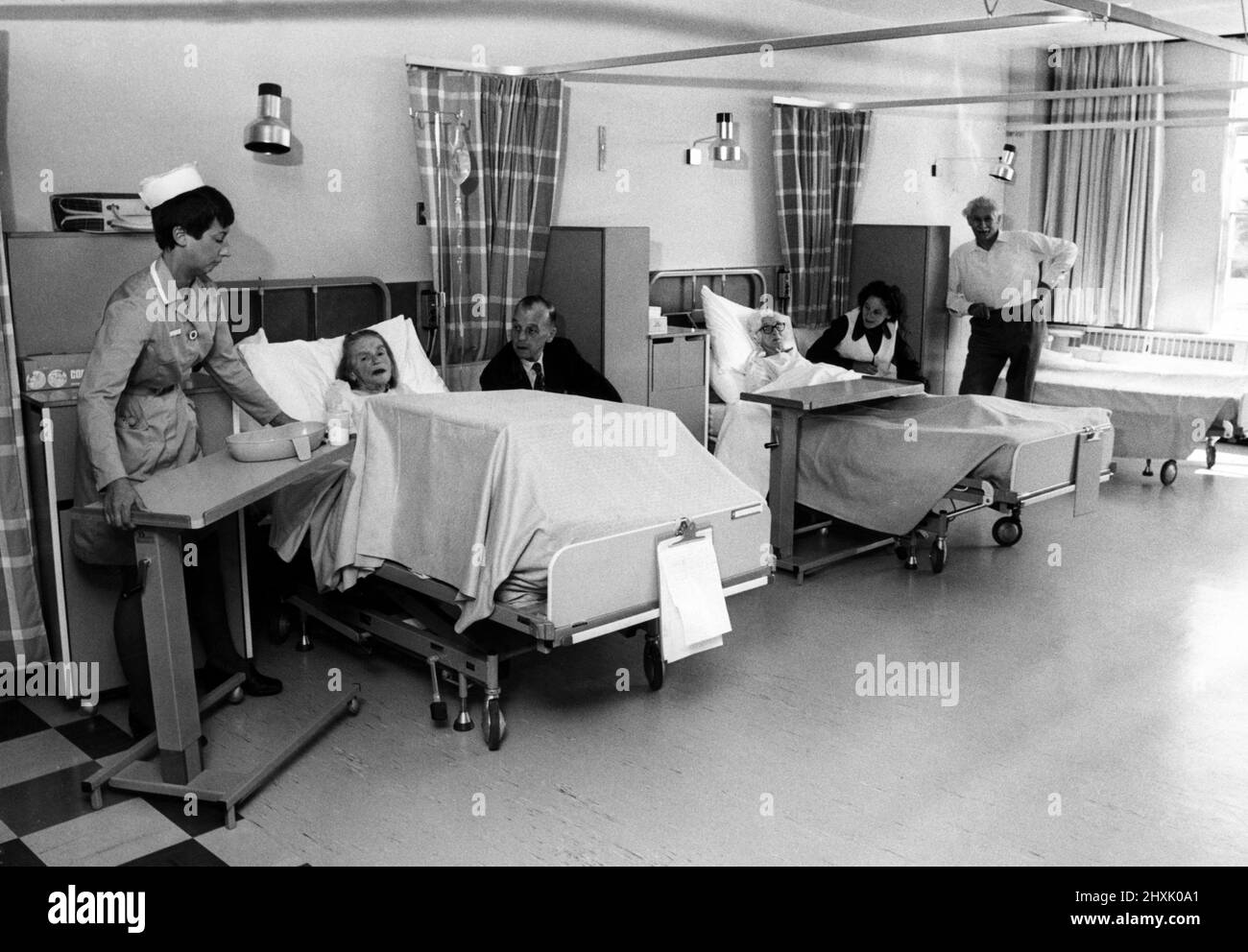 Walsgrave Hospital, geriatric ward. 23rd August 1976 Stock Photo - Alamy