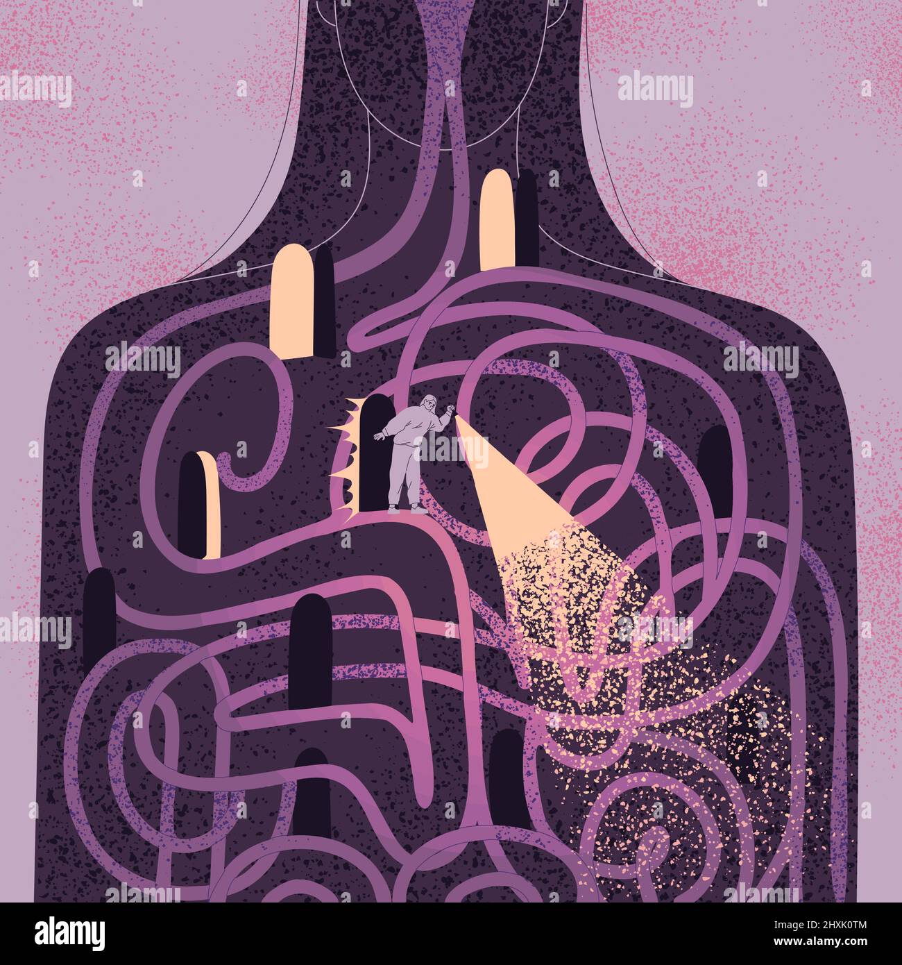 Self-knowledge, exploration of own soul, psyche, illumination of hidden ...