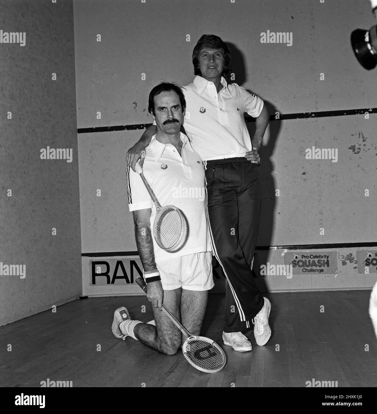Rank Xerox pro-celebrity squash challenge played at Wimbledon Stadium ...