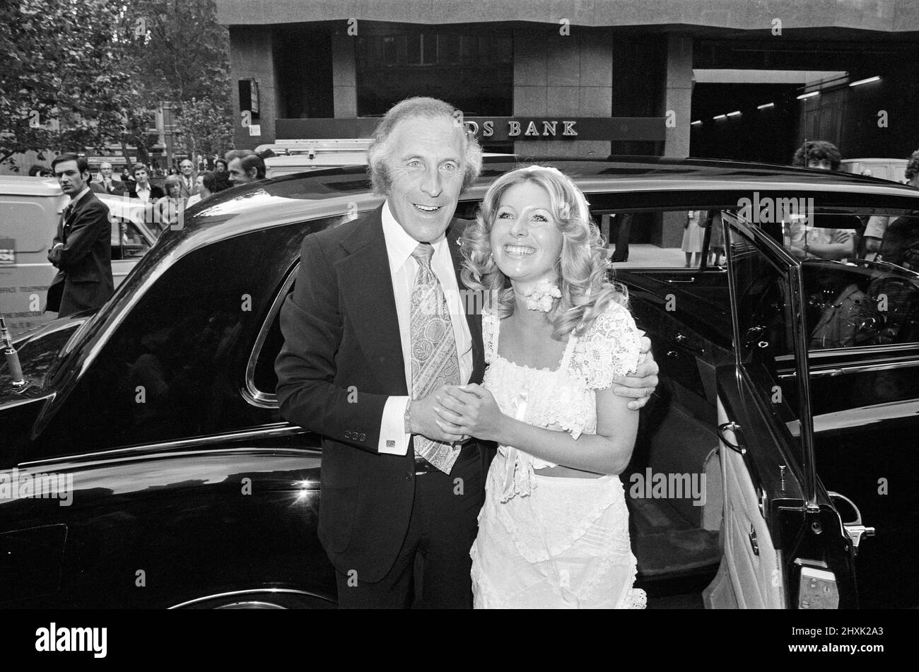 Bruce Forsyth attends the wedding of his daughter Debbie to David ...