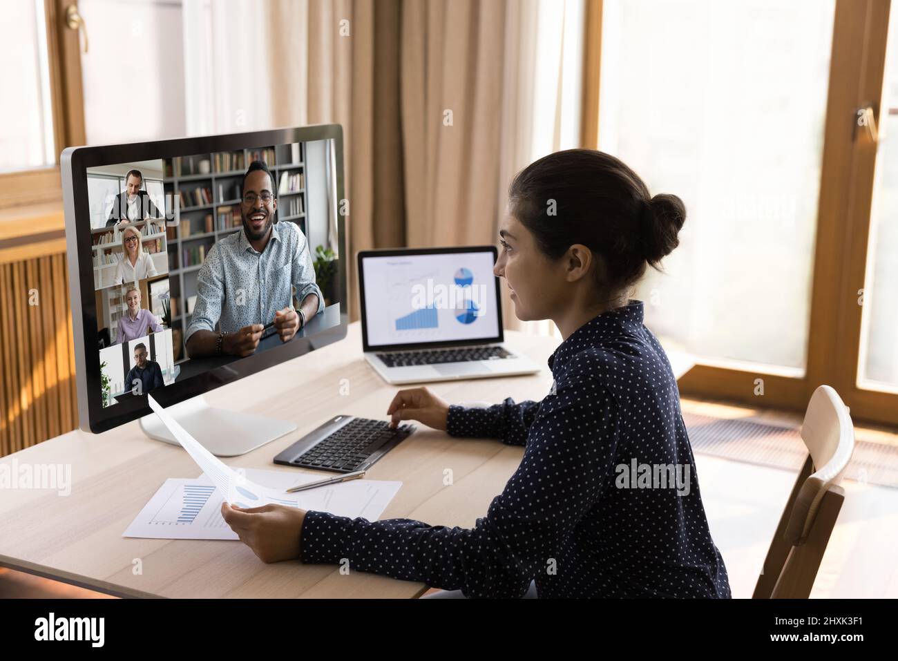 Videocall teammates hi-res stock photography and images - Alamy