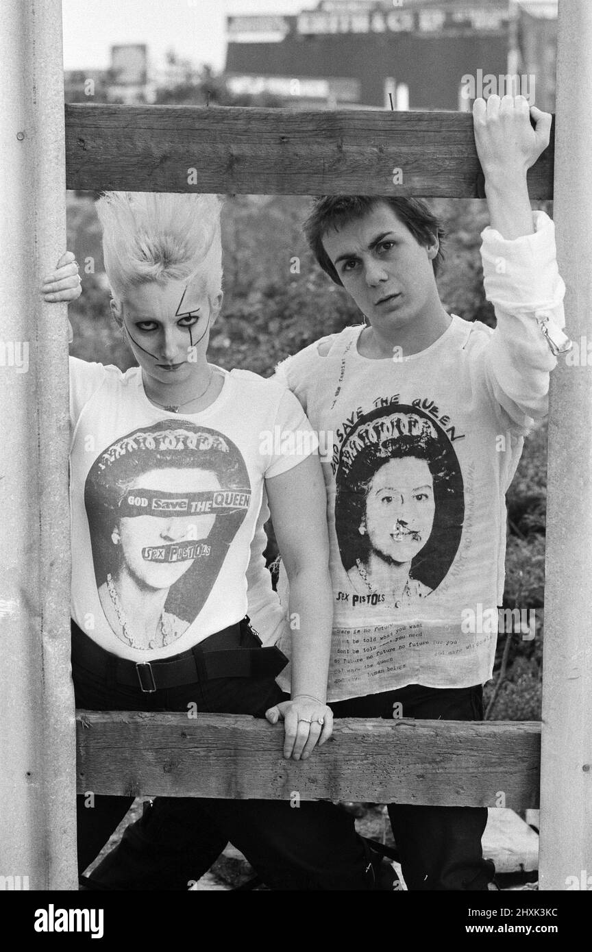 Punk fashions for him and her from Seditionaries, Kings Road, London ...